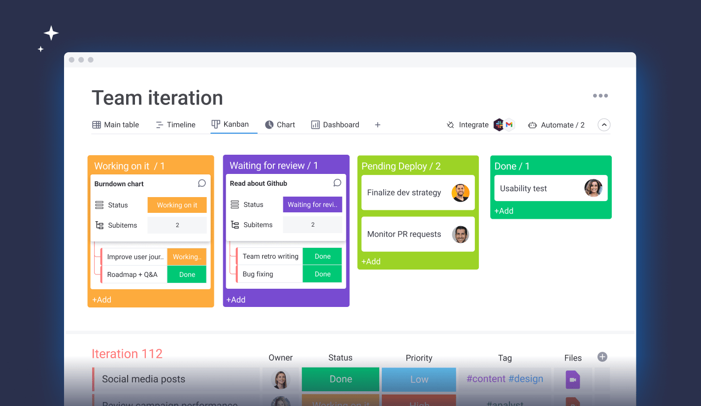 Kanban Software Development Template